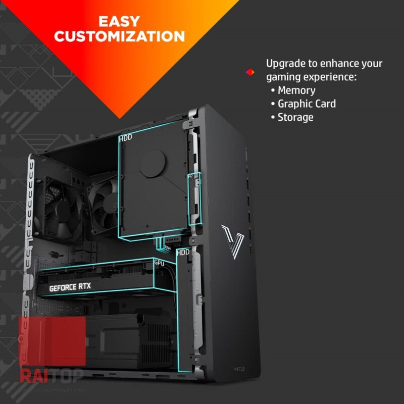 مشخصات، قیمت و خرید کیس کامپیوتر گیمینگ HP مدل Victus 15L TG02 12400F ...